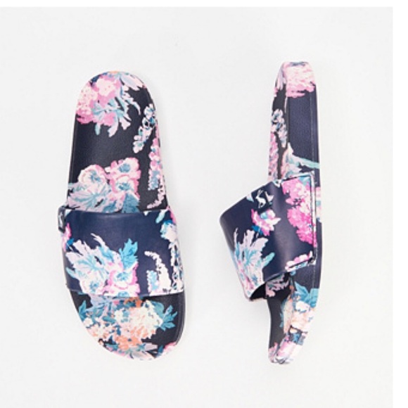 Joules | Shoes | Joules Poolside Pu Sliders | Poshmark